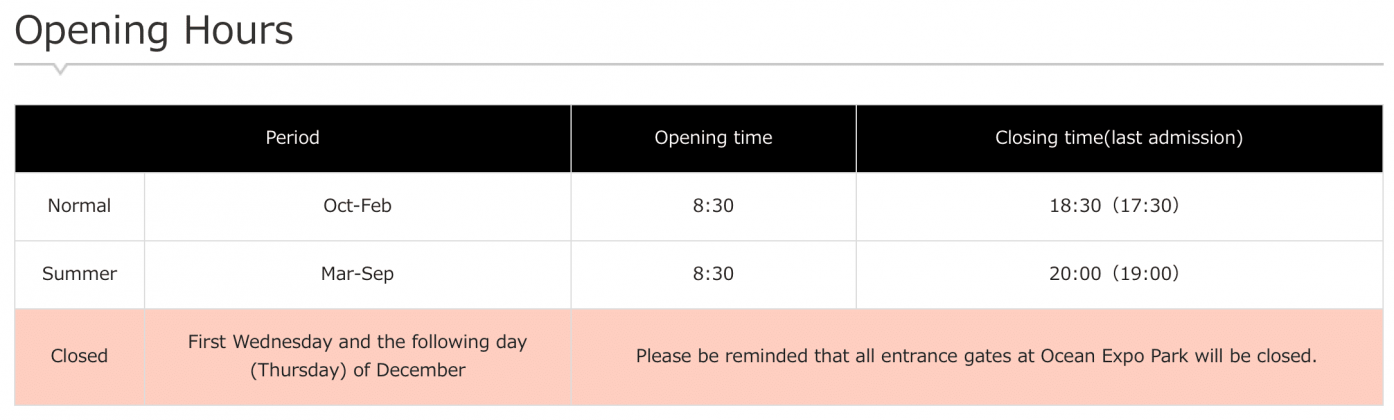 A Day Out At Ocean Expo Park – Okinawa Hai